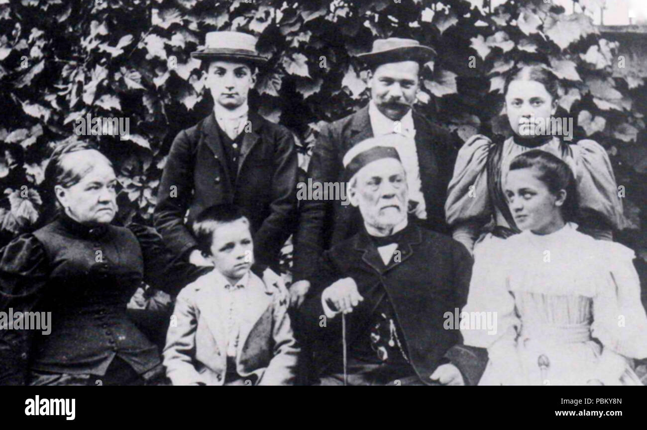 939 Louis Pasteur, René Vallery-Radot and their families Stock Photo ...