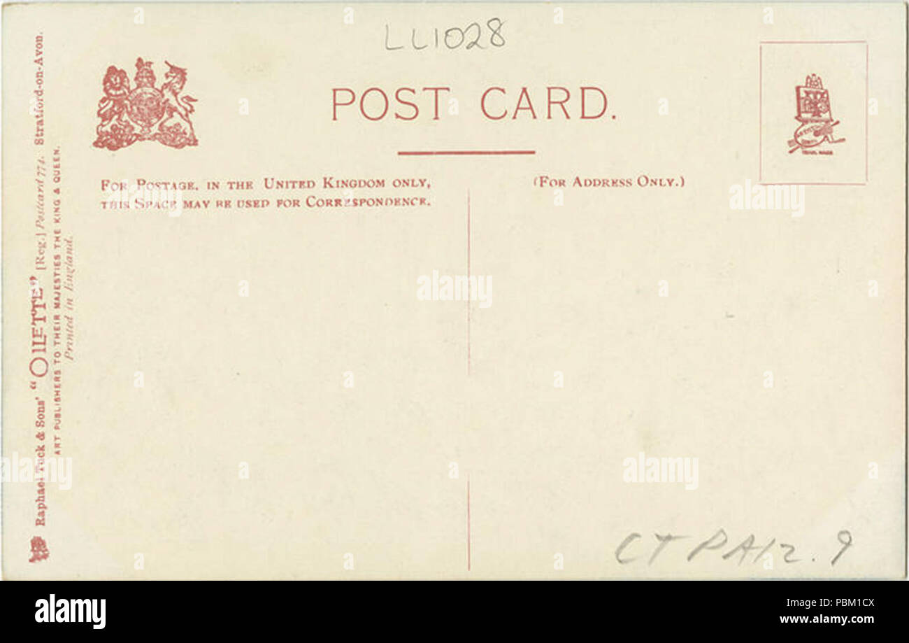 764 Holy Trinity Church, Stratford-On-Avon. 774 (NBY 419672 Stock Photo ...