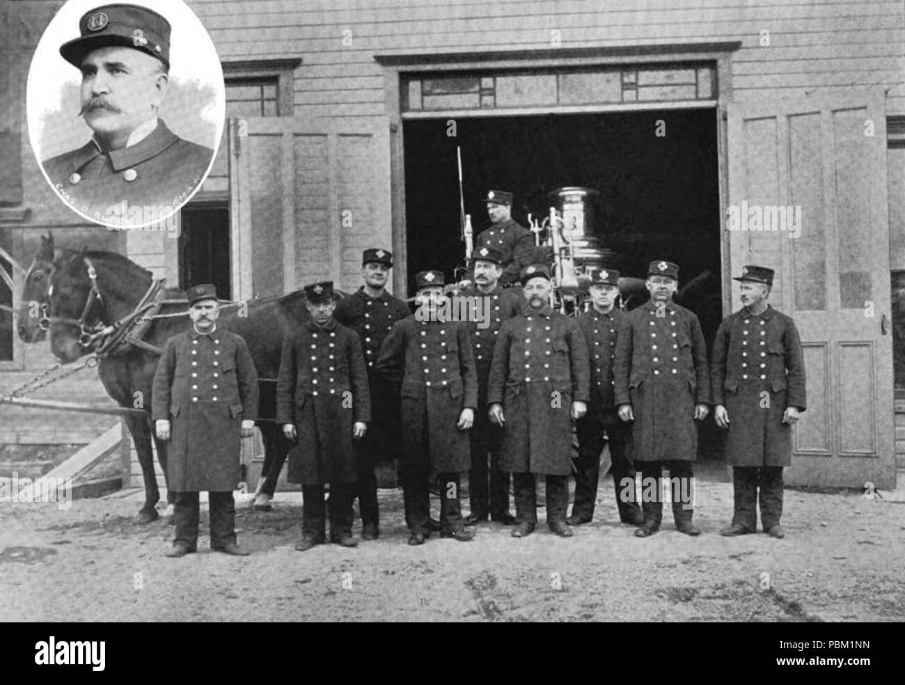 Fire engine photo Black and White Stock Photos & Images - Alamy