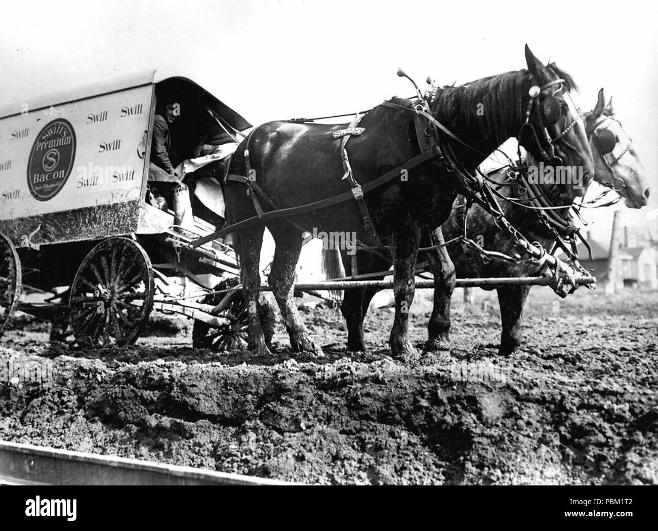 Stuck wagon Black and White Stock Photos & Images - Alamy