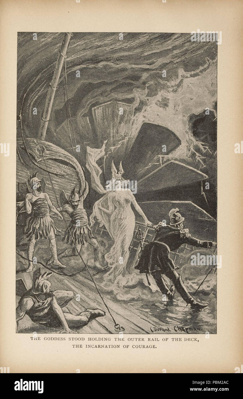 772 Houghton SF-251 - Goddess of Atvatabar, illustration p 135 Stock ...