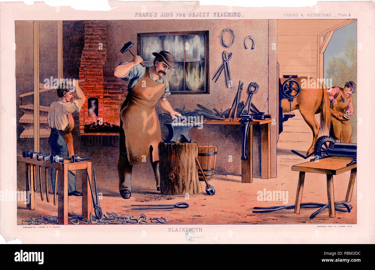 Blacksmith 1800s hi-res stock photography and images - Alamy