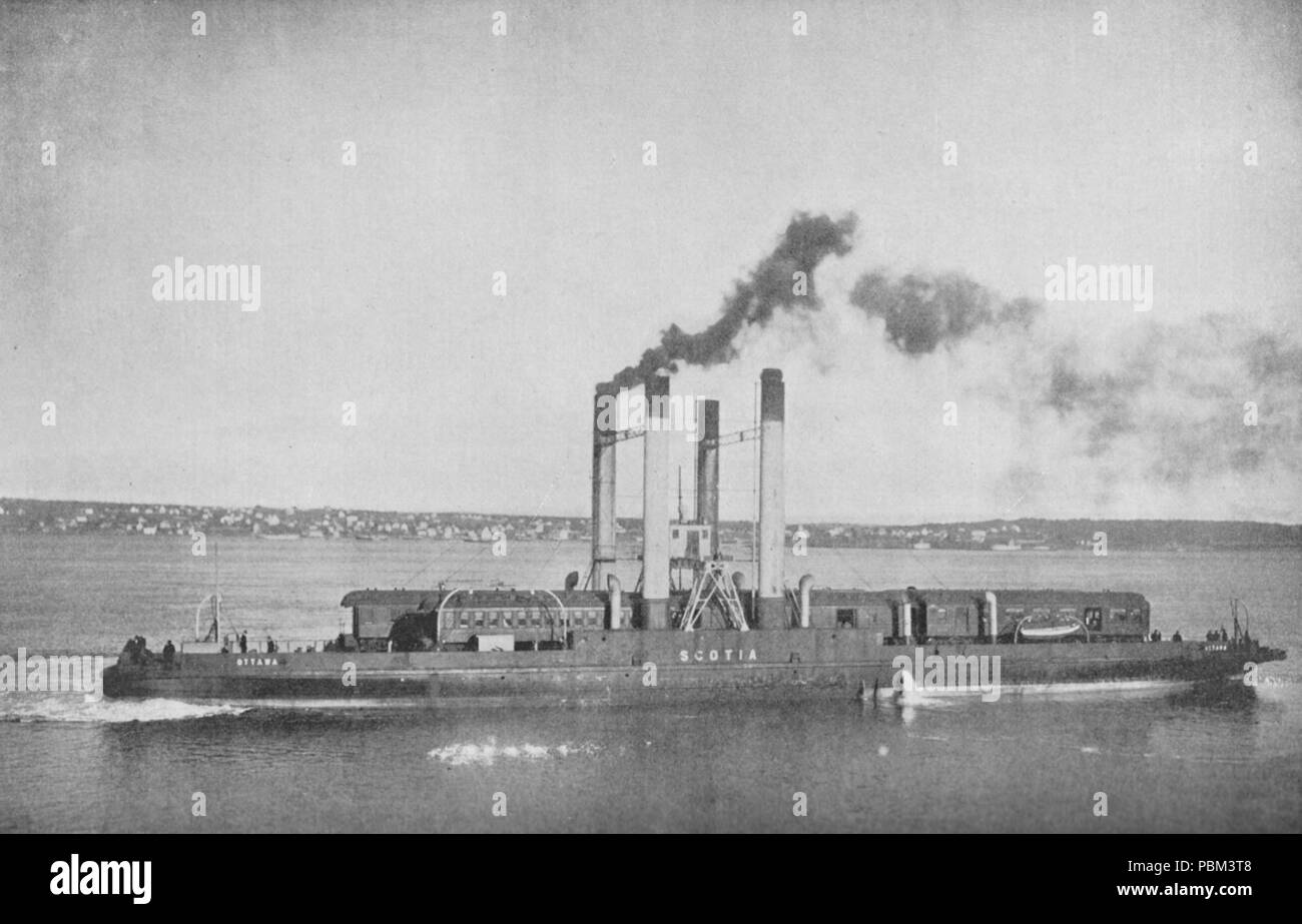 . English: Intercolonial Railway (ICR) rail ferry service on Strait of ...