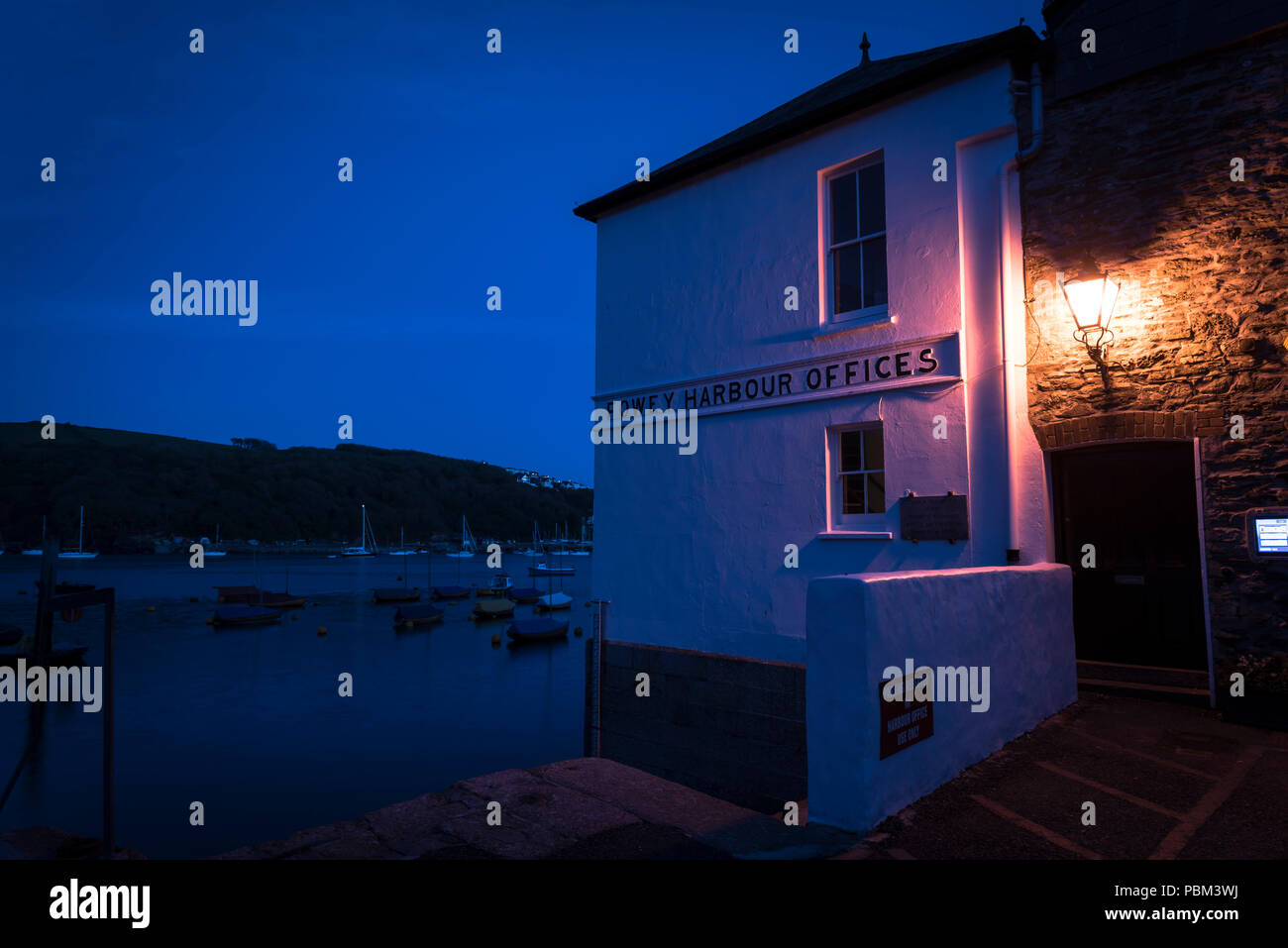 Fowey Harbour Offices Stock Photo - Alamy