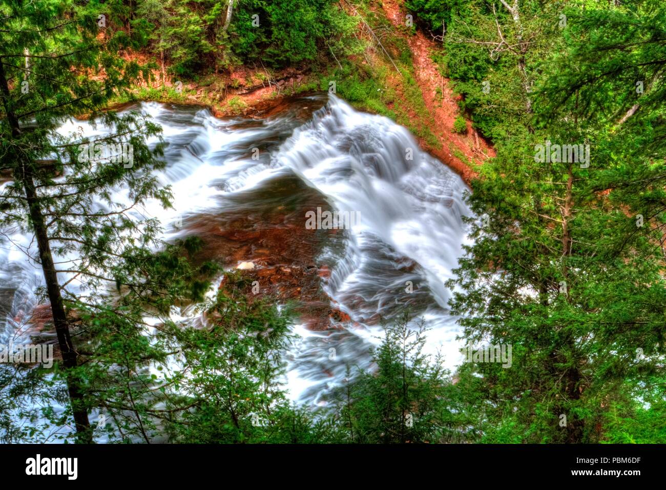 Agate Falls, Michigan Stock Photo - Alamy