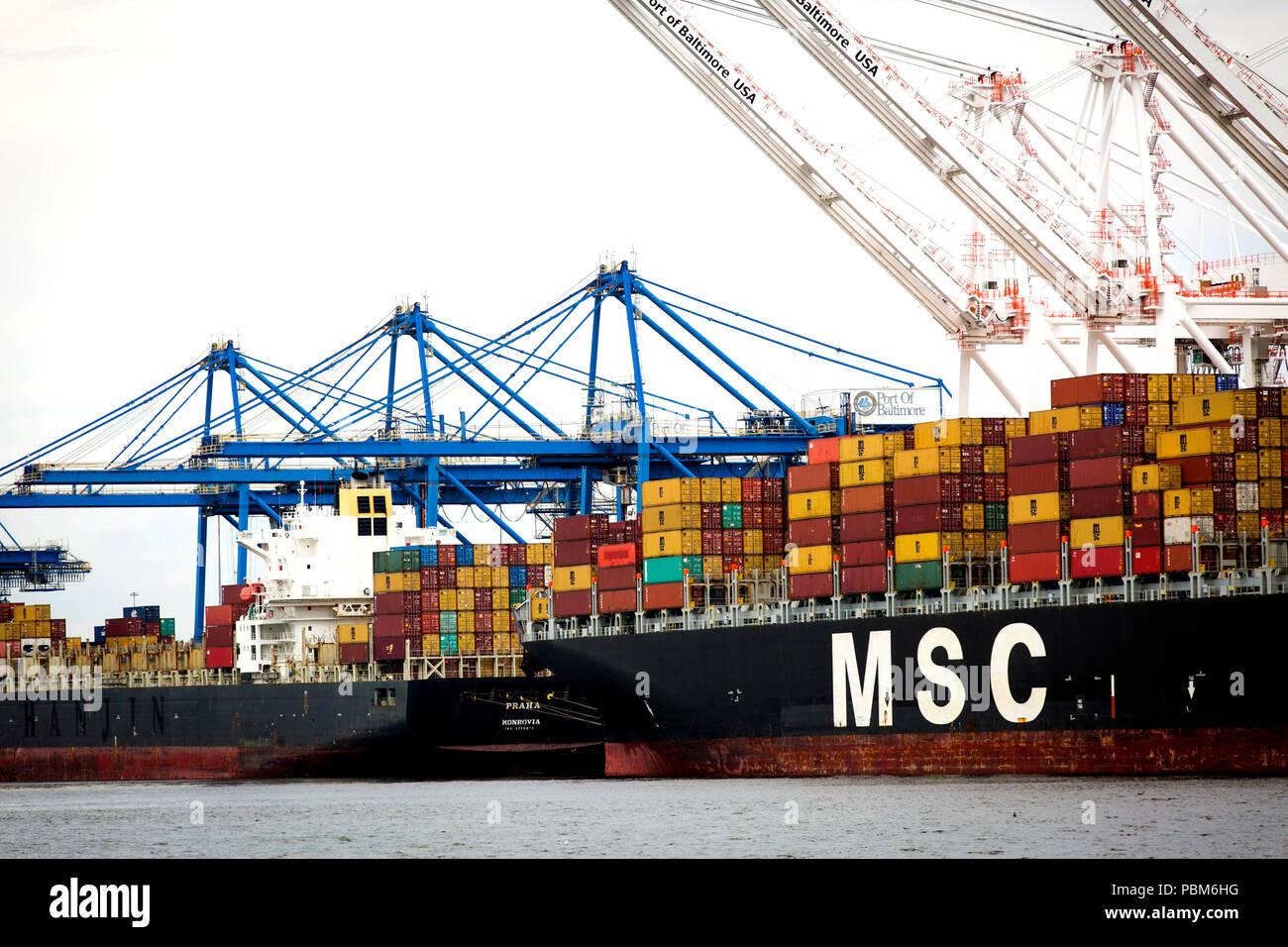 Baltimore port container hi-res stock photography and images - Alamy