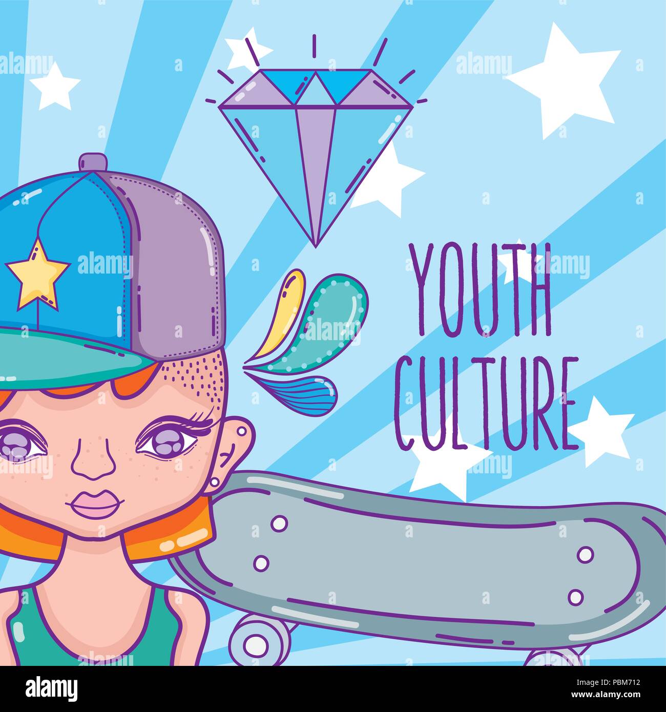 Youth culture cartoon Stock Vector Image & Art - Alamy