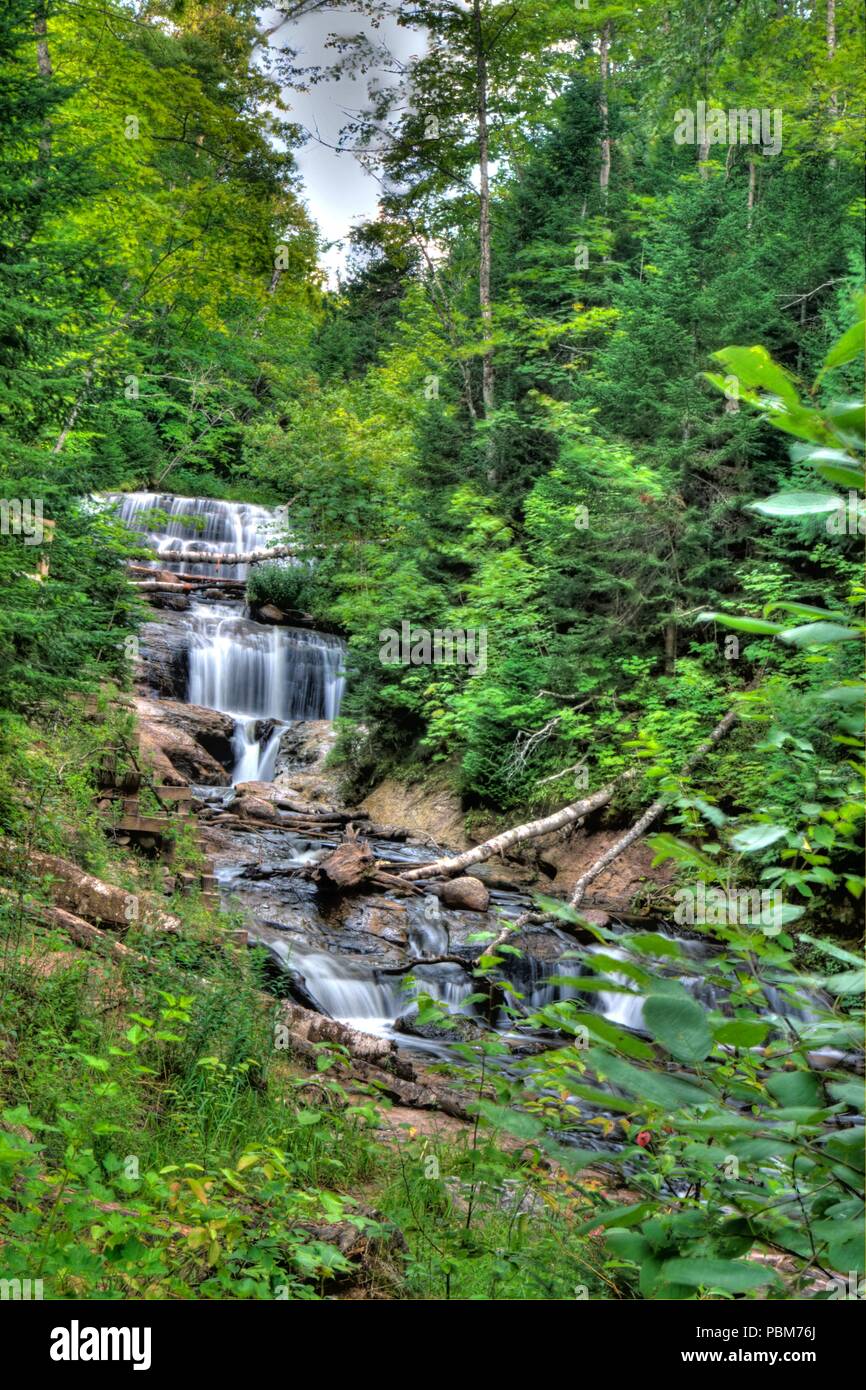 Sable falls upper peninsula michigan hi-res stock photography and ...