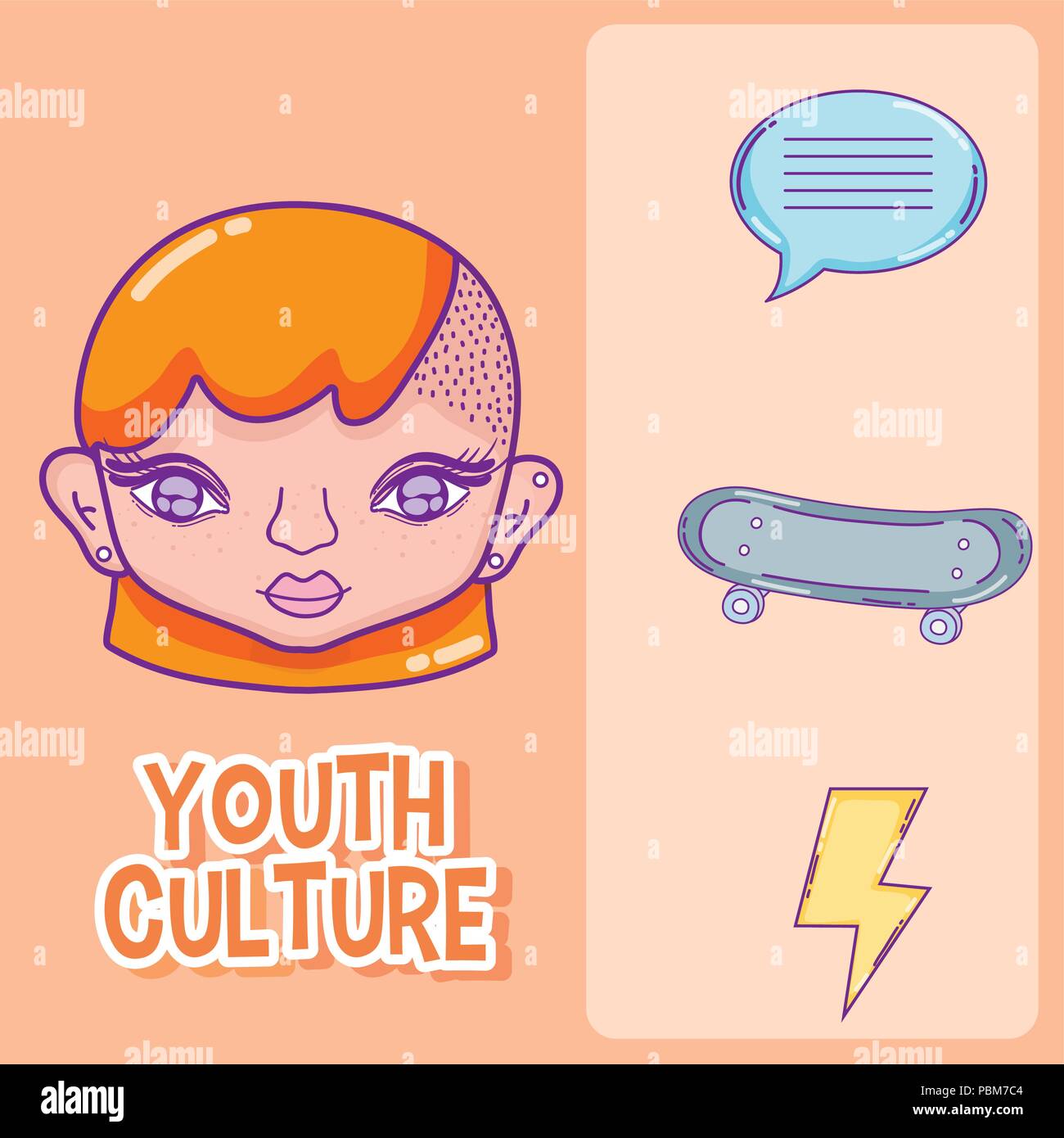 Youth culture cartoon Stock Vector Image & Art - Alamy