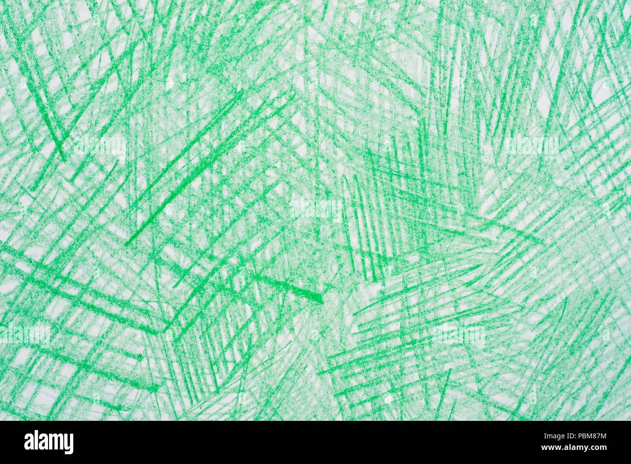 green color crayon drawings on paper background texture Stock Photo - Alamy