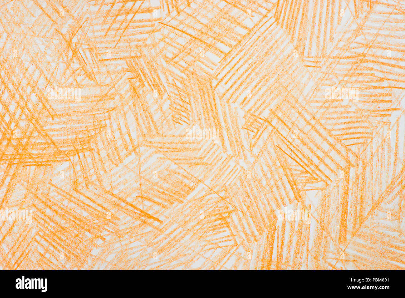 orange color crayon drawings on paper background texture Stock Photo ...