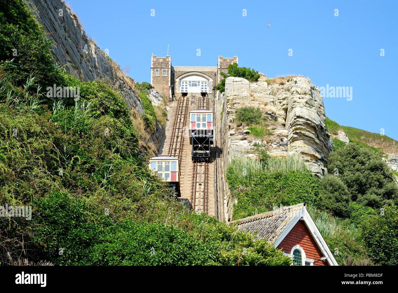 The East Cliff Passenger Lift in the Rock a Nore area of Hastings East ...
