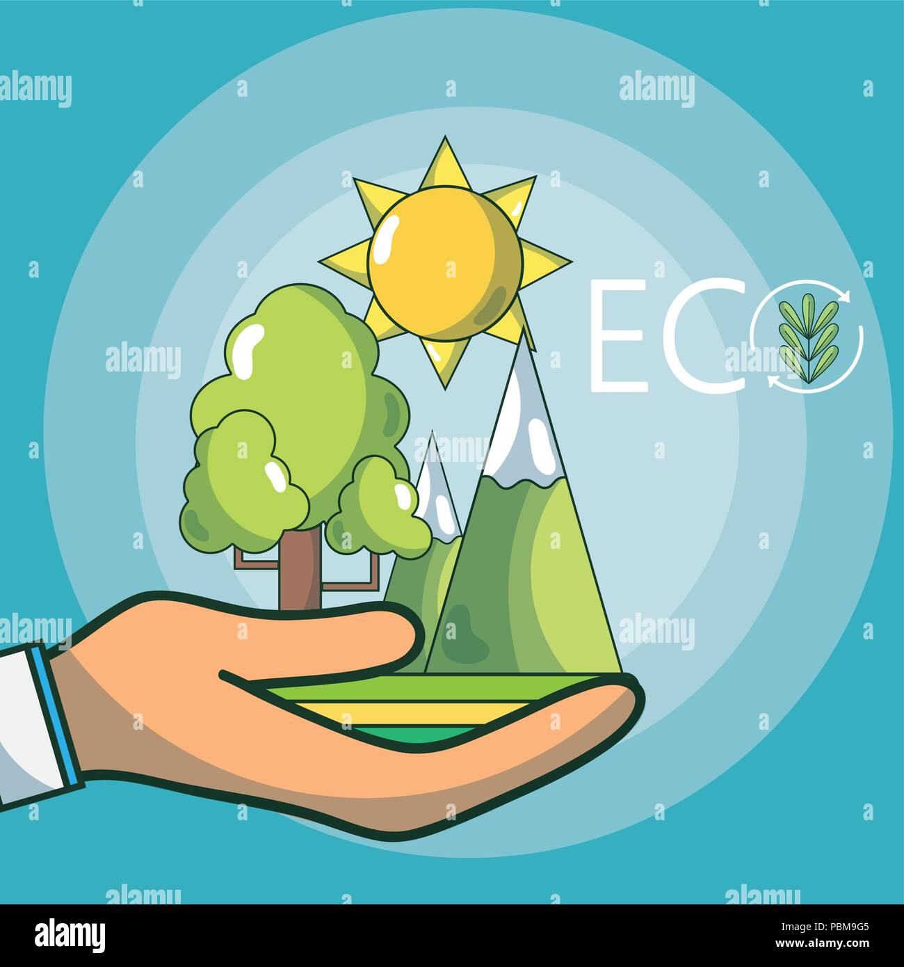 Eco environment concept Stock Vector Image & Art - Alamy