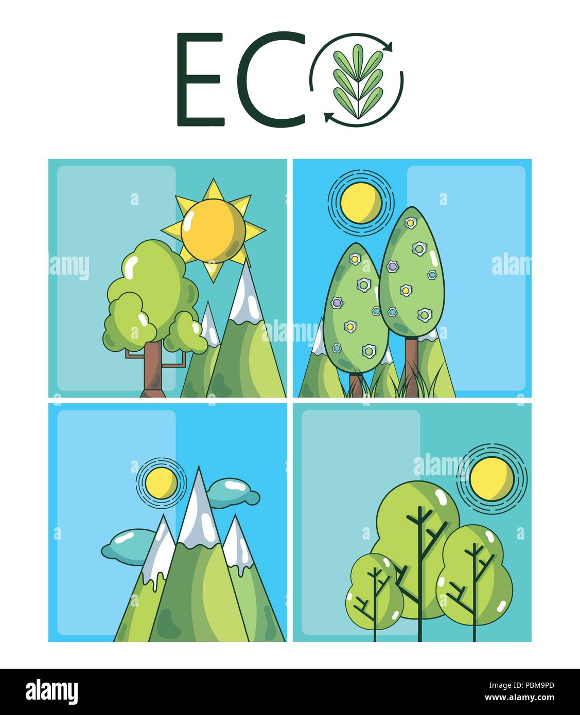 Set of eco icons and symbols Stock Vector Image & Art - Alamy