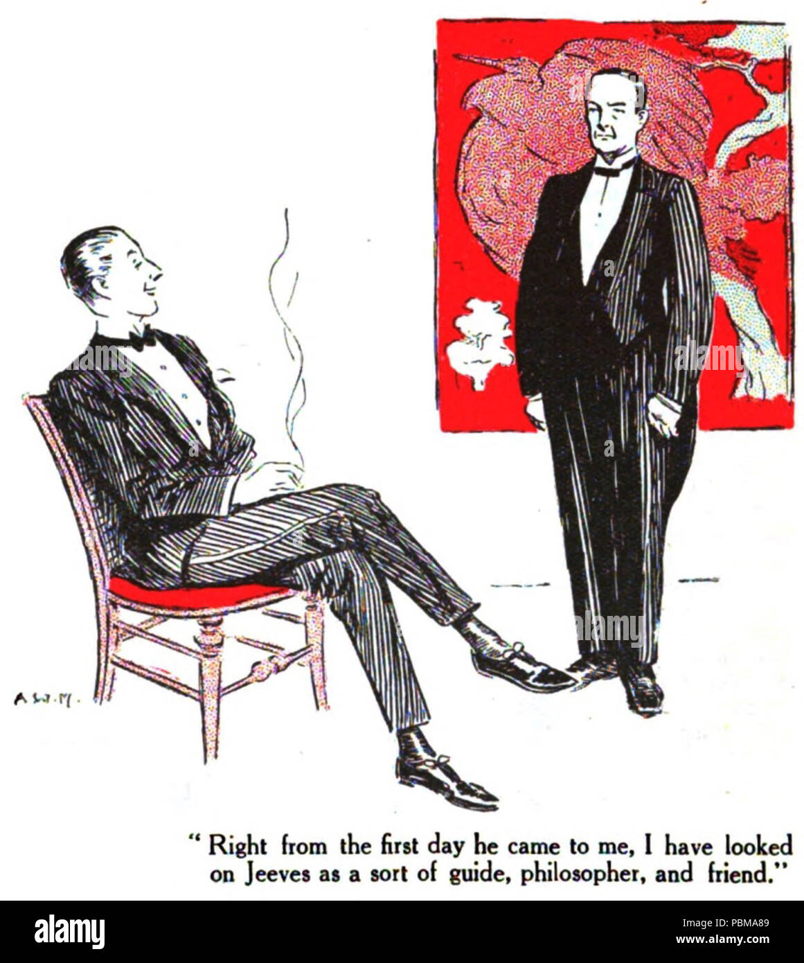 Jeeves illustration hi-res stock photography and images - Alamy