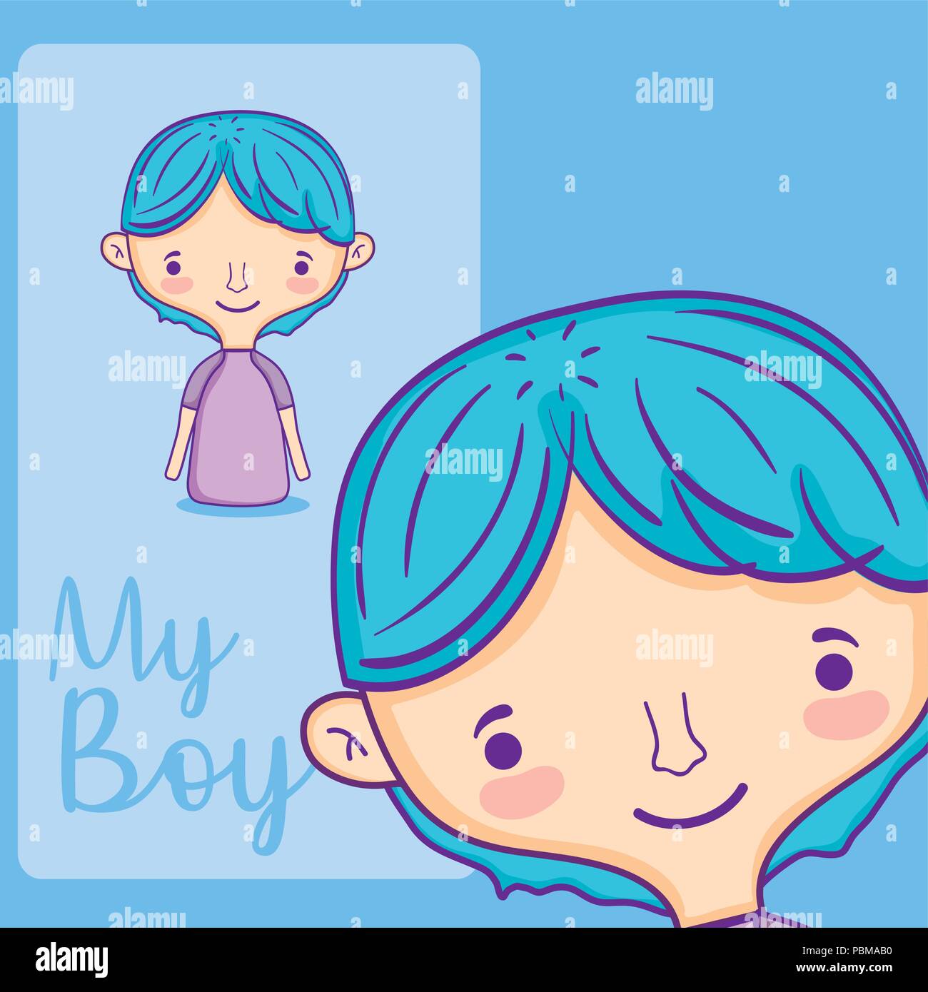 My boy cartoon Stock Vector Image & Art - Alamy