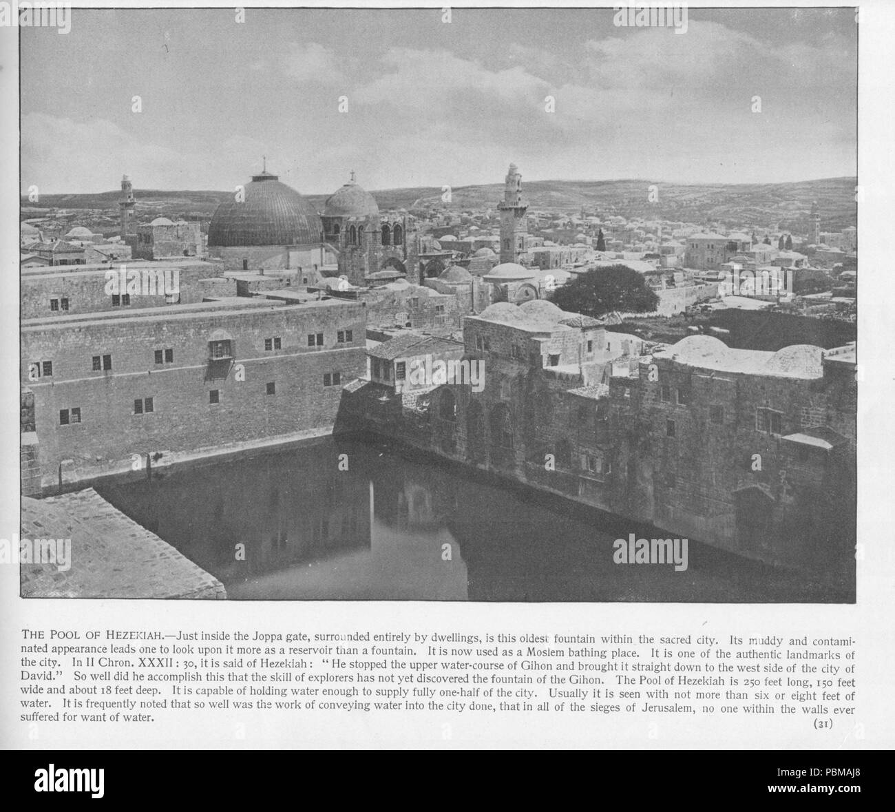 Jerusalem. Pool of Hezekiah Stock Photo - Alamy