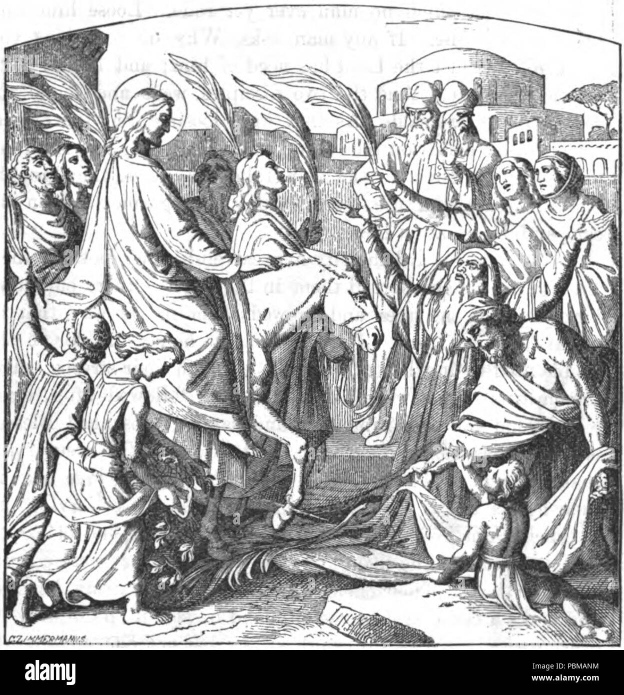 Jesus entering jerusalem hi-res stock photography and images - Alamy