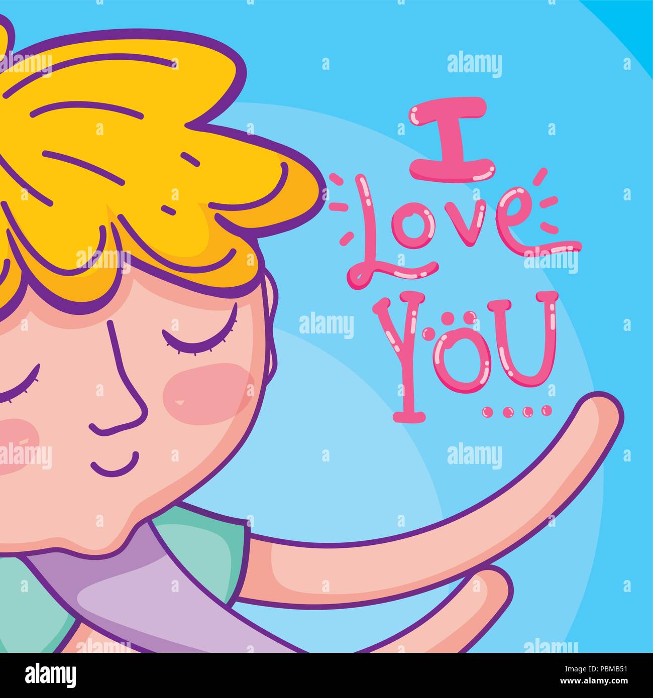 I love you card Stock Vector Image & Art - Alamy