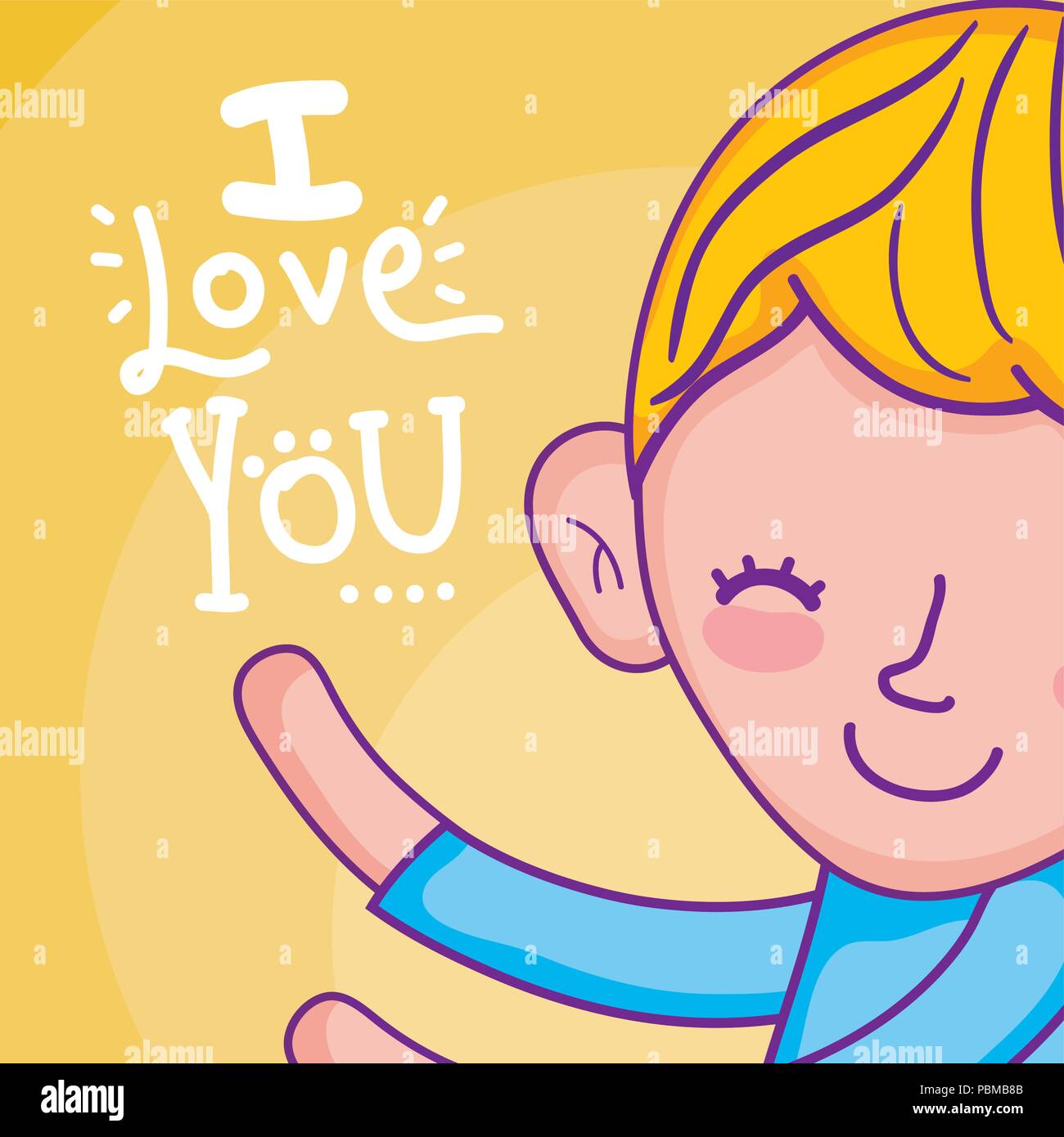 I love you card Stock Vector Image & Art - Alamy