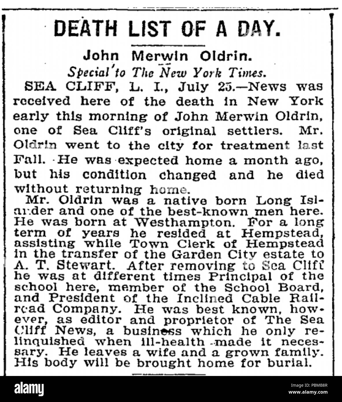 Oldrin hi-res stock photography and images - Alamy