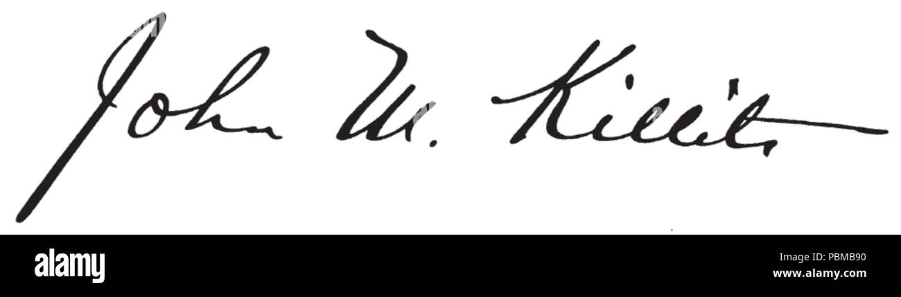 839 John Milton Killits signature Stock Photo - Alamy