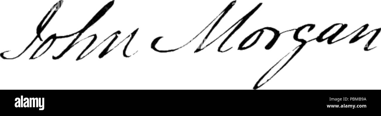 839 John Morgan (1735-1789) signature Stock Photo - Alamy