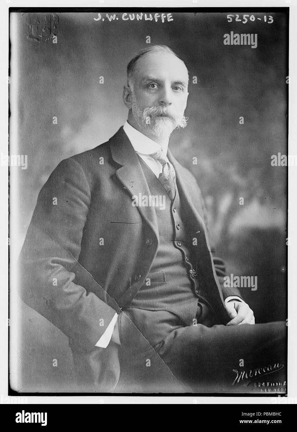 . English: John William Cunliffe circa 1920 . circa 1920 841 John ...