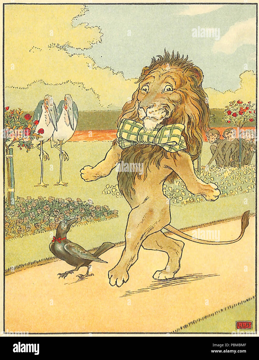 842 Johnny Crow's Garden - Had a green and yellow Tie on Stock Photo ...