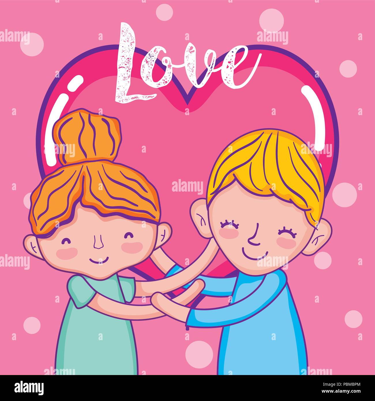 Love and kids cartoons Stock Vector Image & Art - Alamy