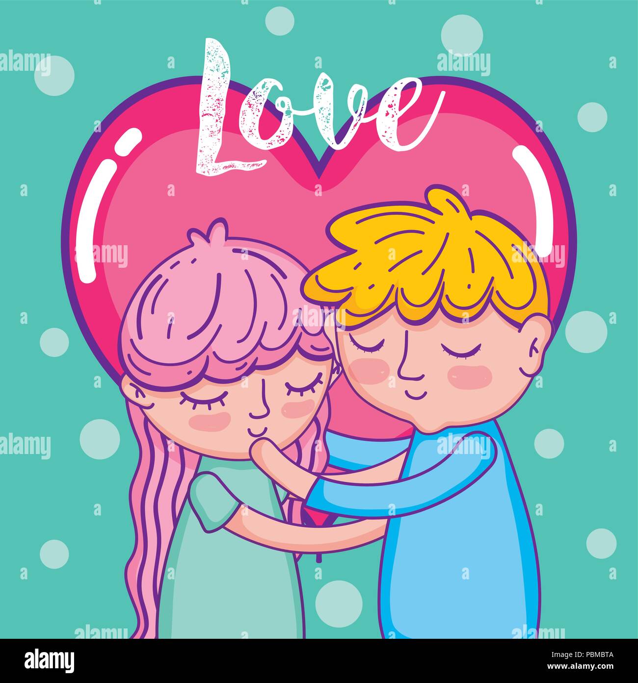 Love and kids cartoons Stock Vector Image & Art - Alamy