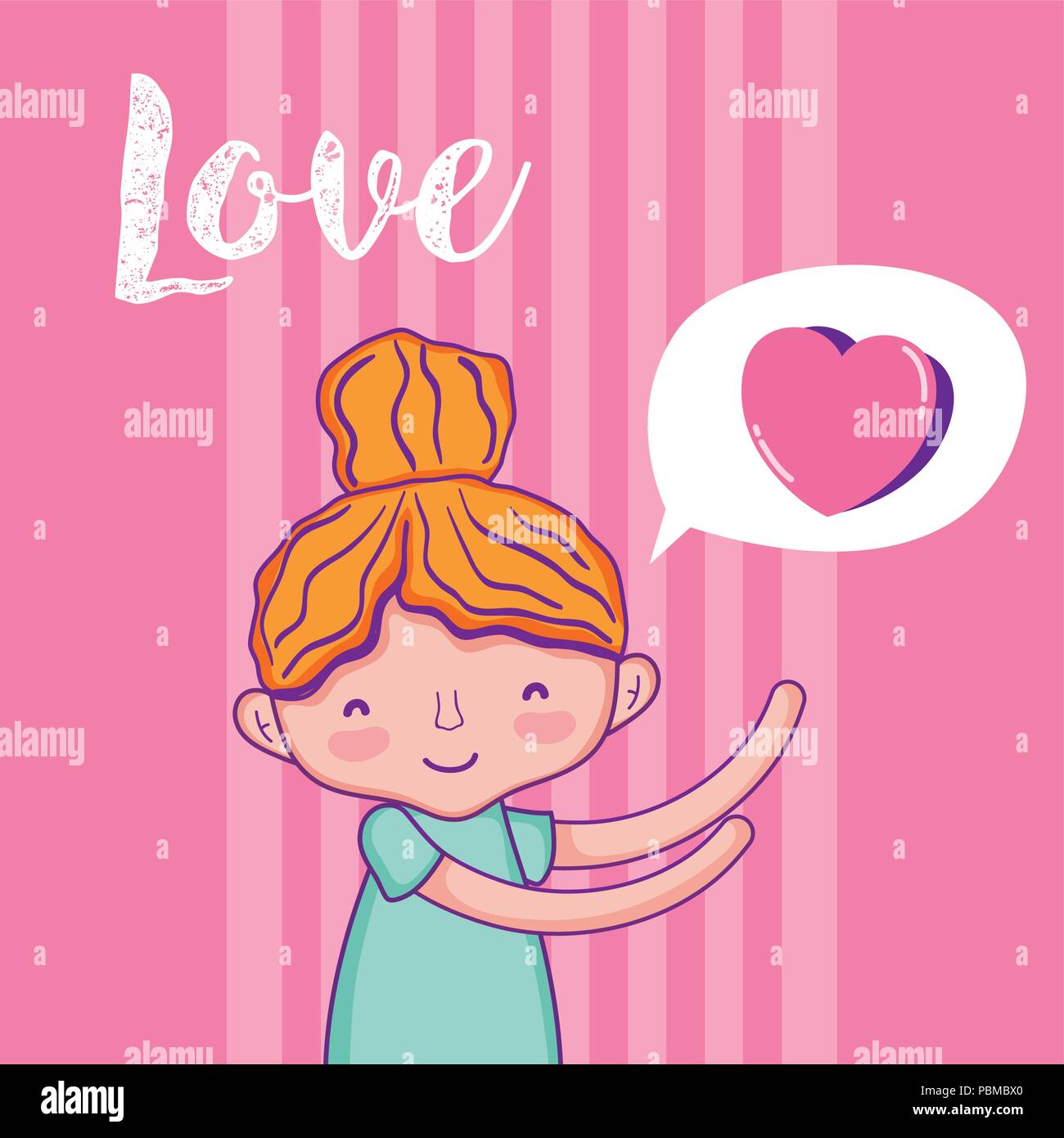 Love cute card Stock Vector Image & Art - Alamy