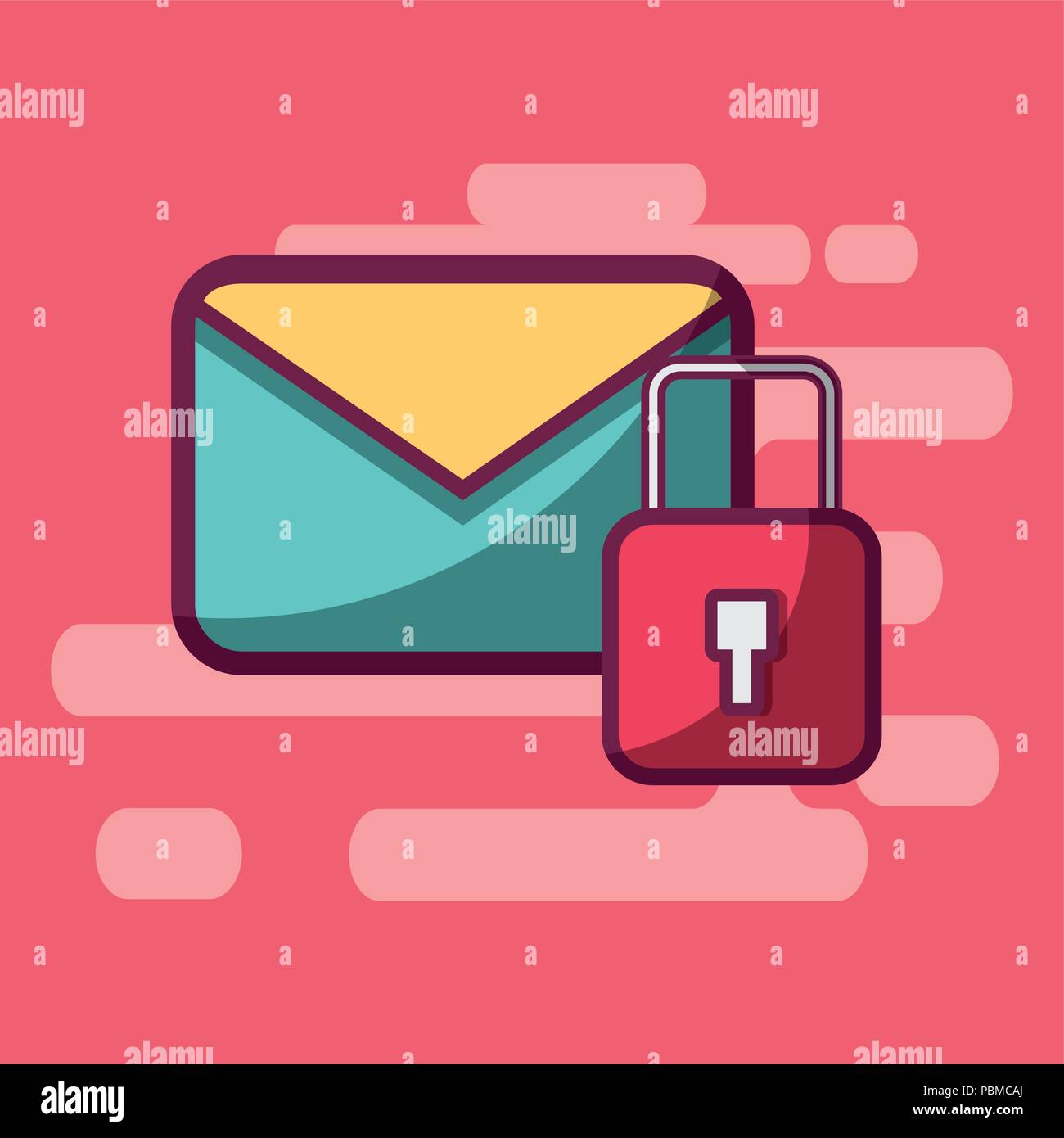 Email block Stock Vector Images - Alamy