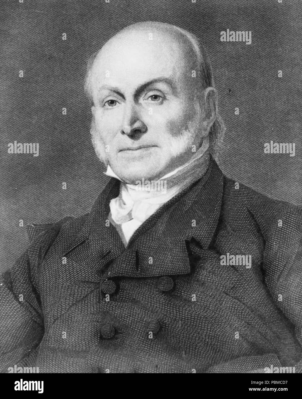 Portrait of john quincy adams Black and White Stock Photos & Images - Alamy