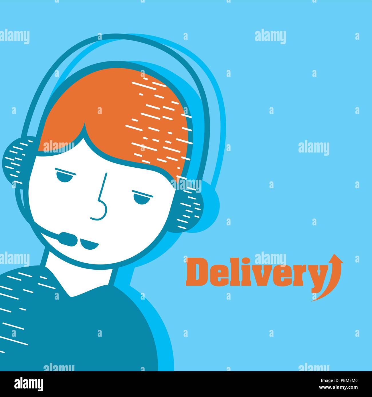 Delivery service cartoon Stock Vector Image & Art - Alamy