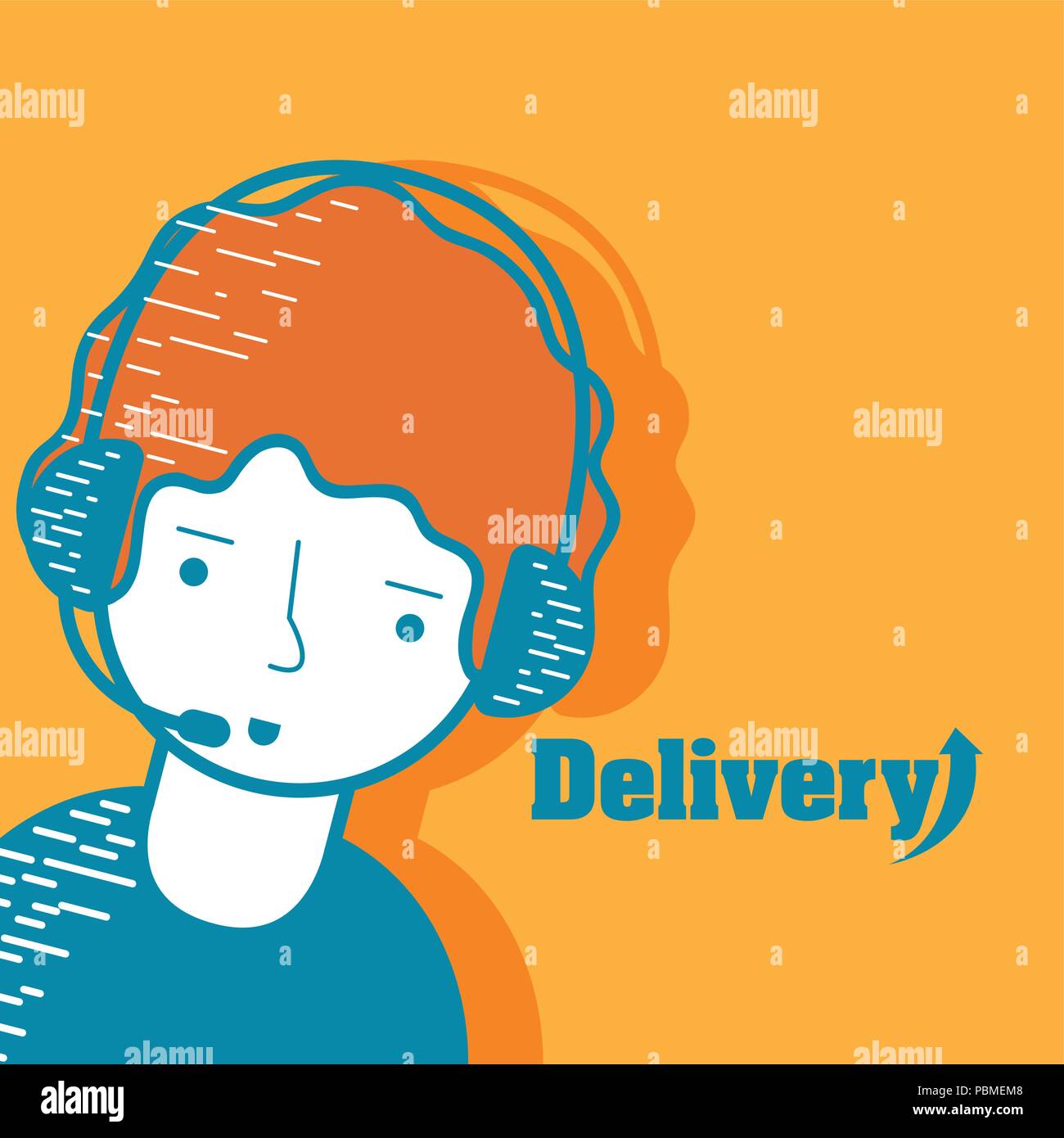Delivery service cartoon Stock Vector Image & Art - Alamy