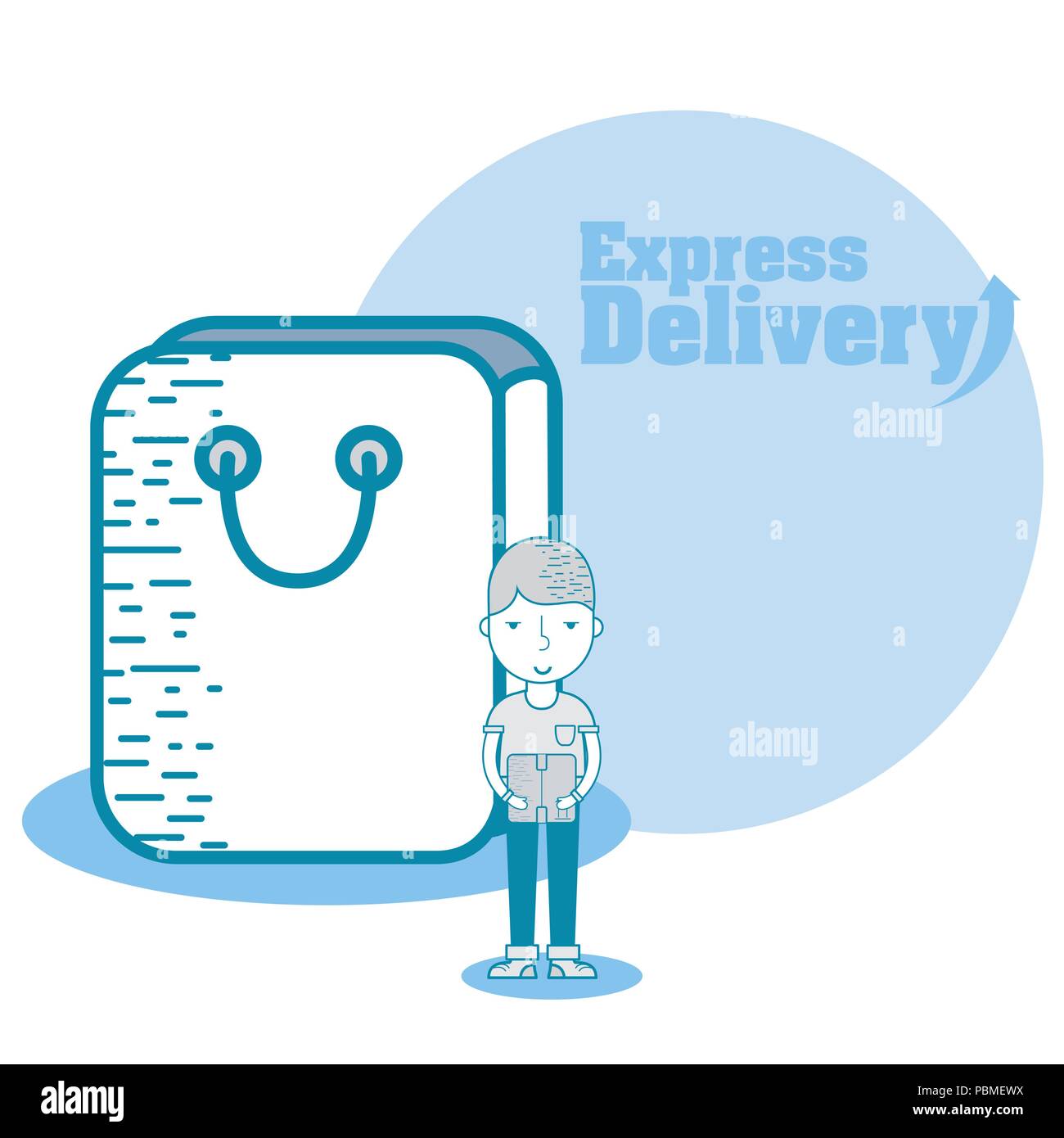 Express delivery cartoon Stock Vector Image & Art - Alamy