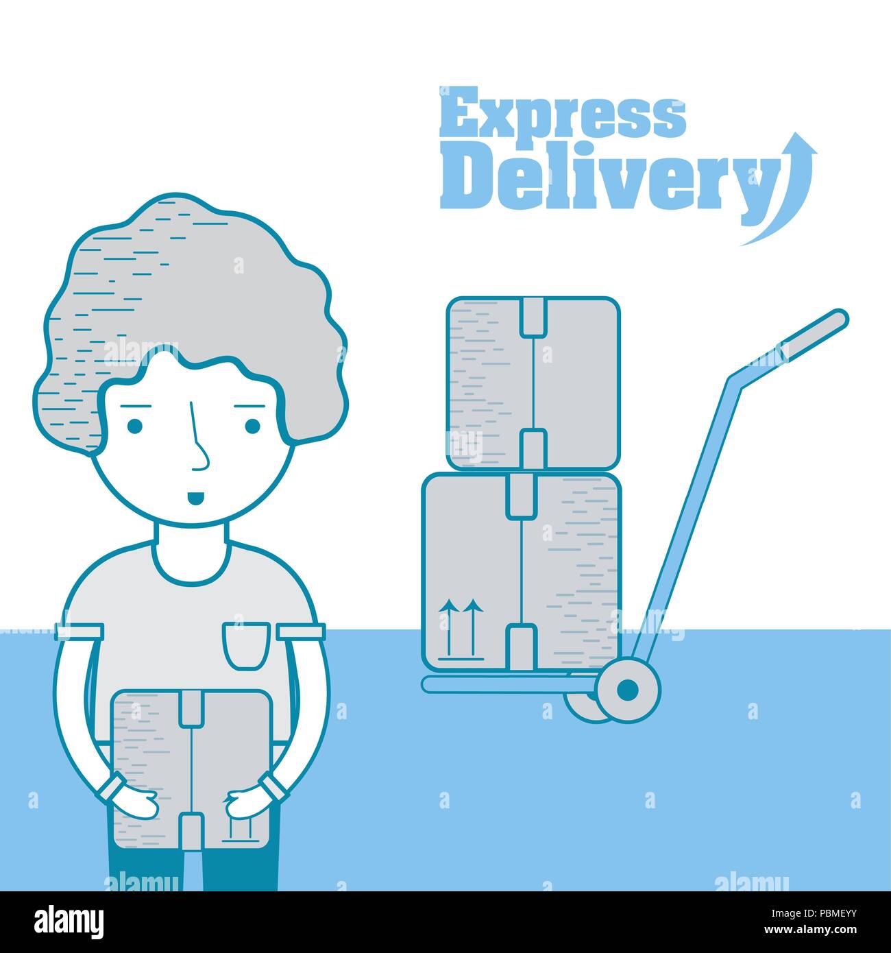 Express delivery cartoon Stock Vector Image & Art - Alamy