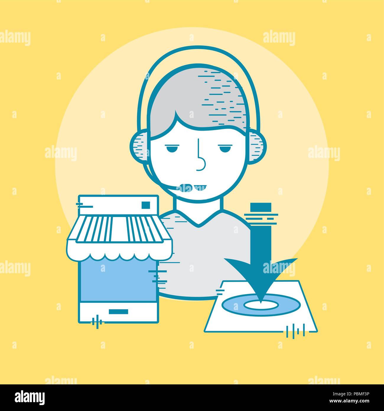 Delivery service cartoon Stock Vector Image & Art - Alamy