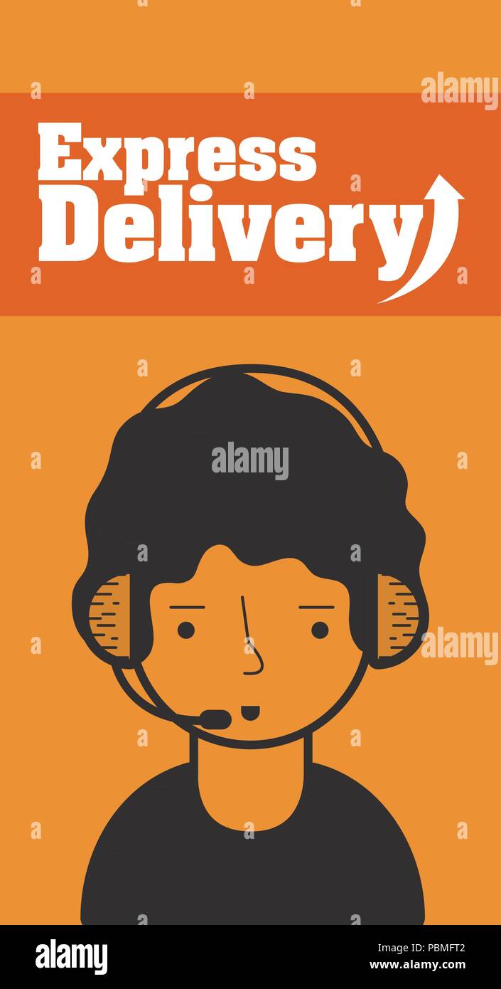 Express Delivery service cartoon Stock Vector Image & Art - Alamy