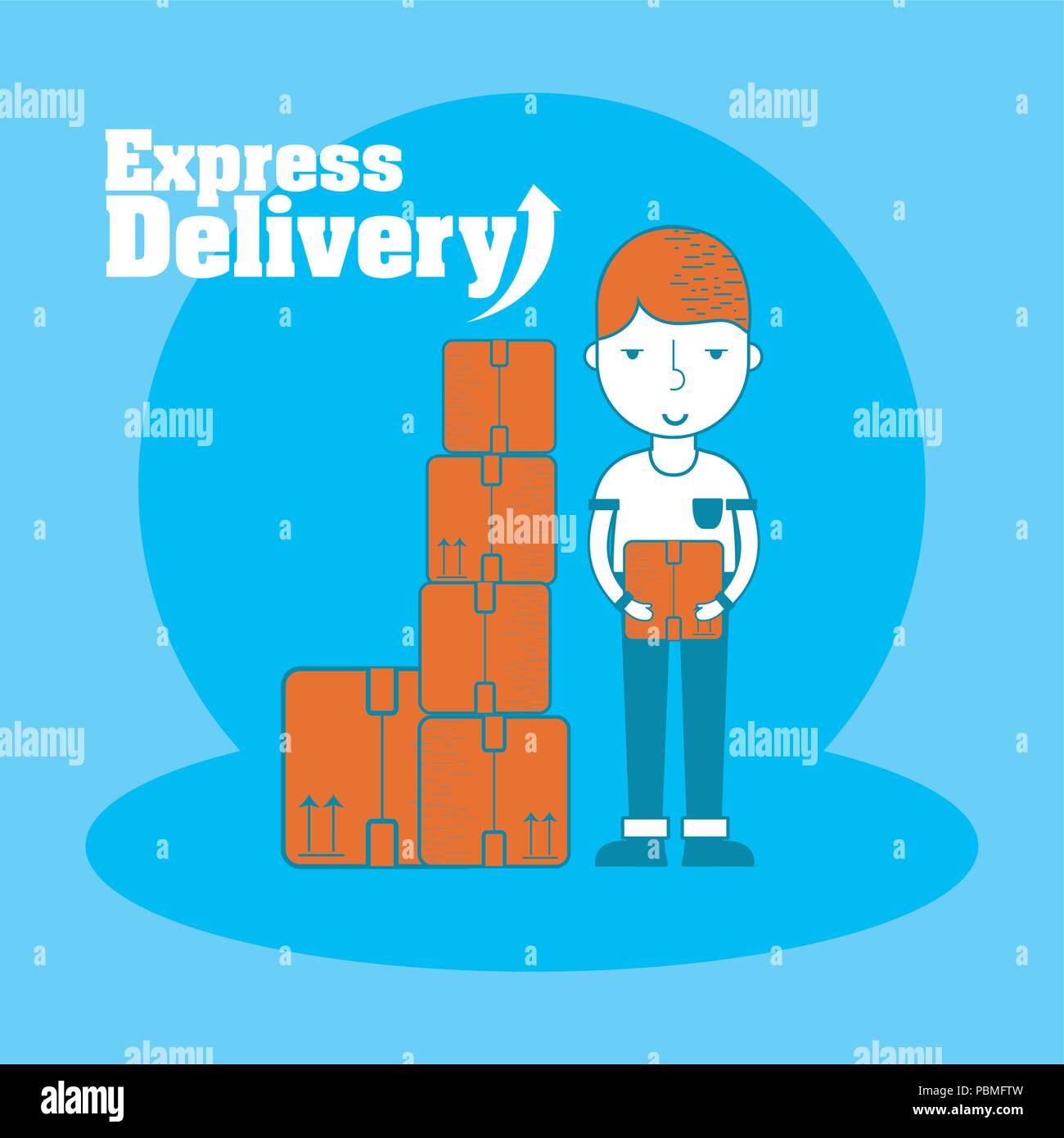 Express delivery cartoon Stock Vector Image & Art - Alamy