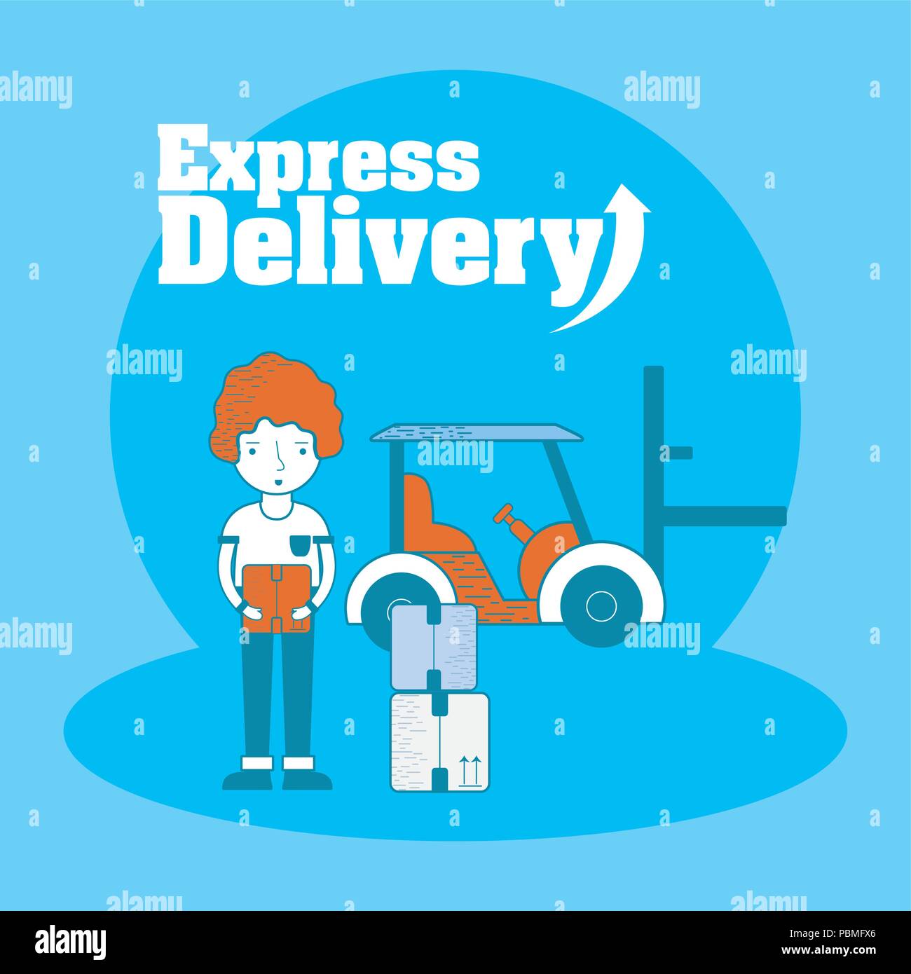 Express delivery cartoon Stock Vector Image & Art - Alamy
