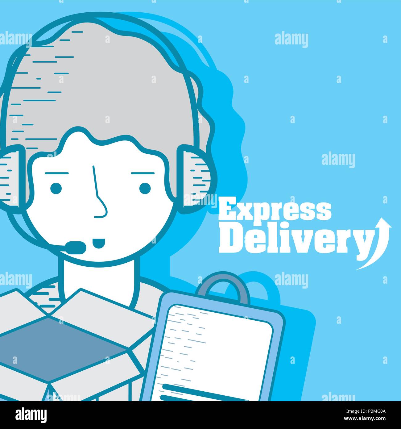 Express Delivery service cartoon Stock Vector Image & Art - Alamy
