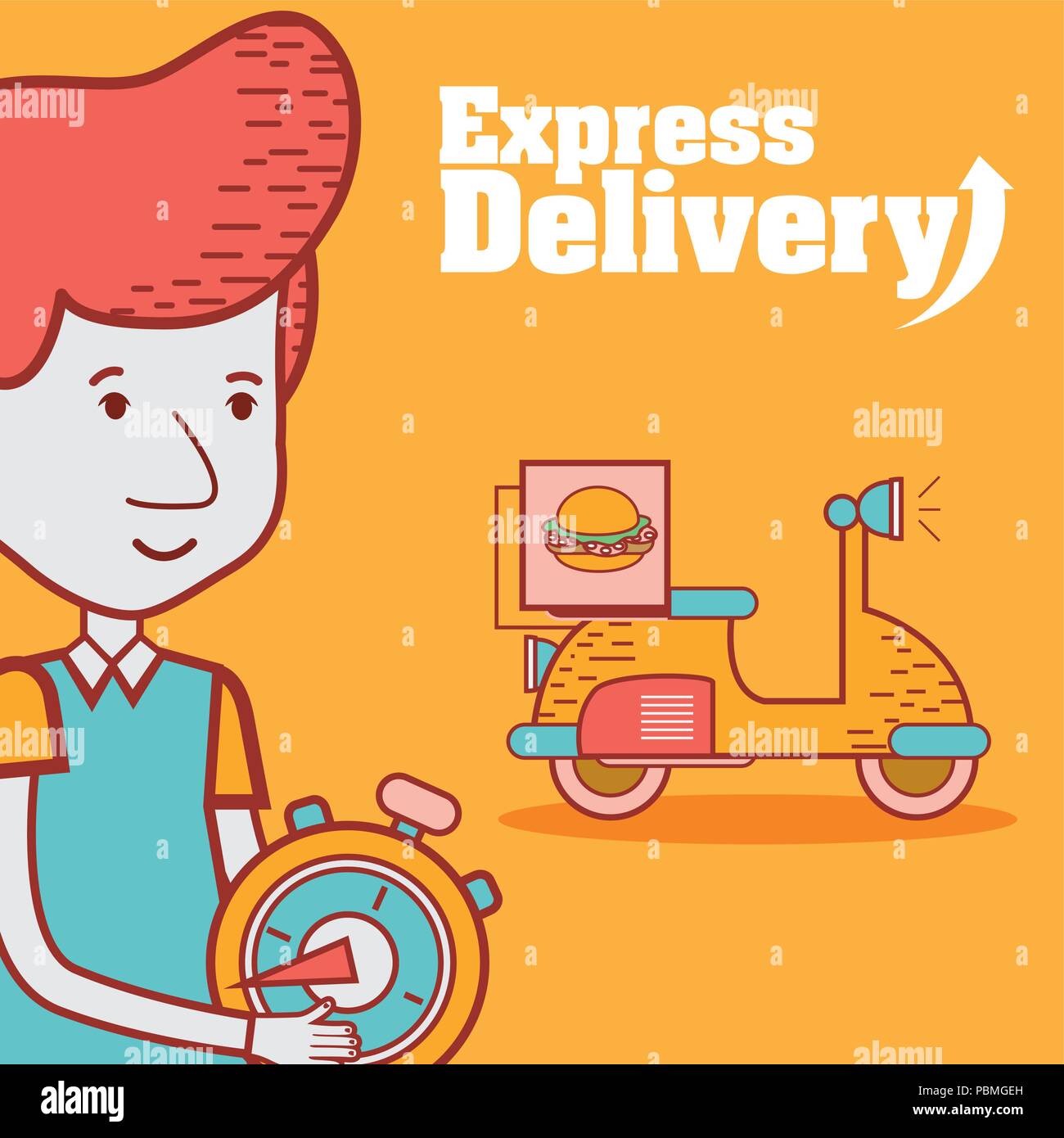 Express delivery cartoon Stock Vector Image & Art - Alamy