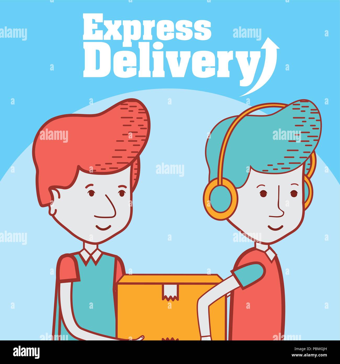 Express delivery cartoon Stock Vector Image & Art - Alamy