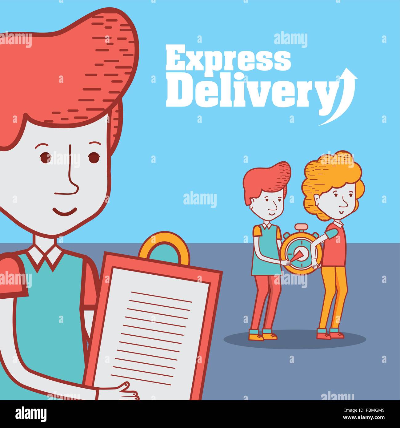 Express delivery cartoon Stock Vector Image & Art - Alamy