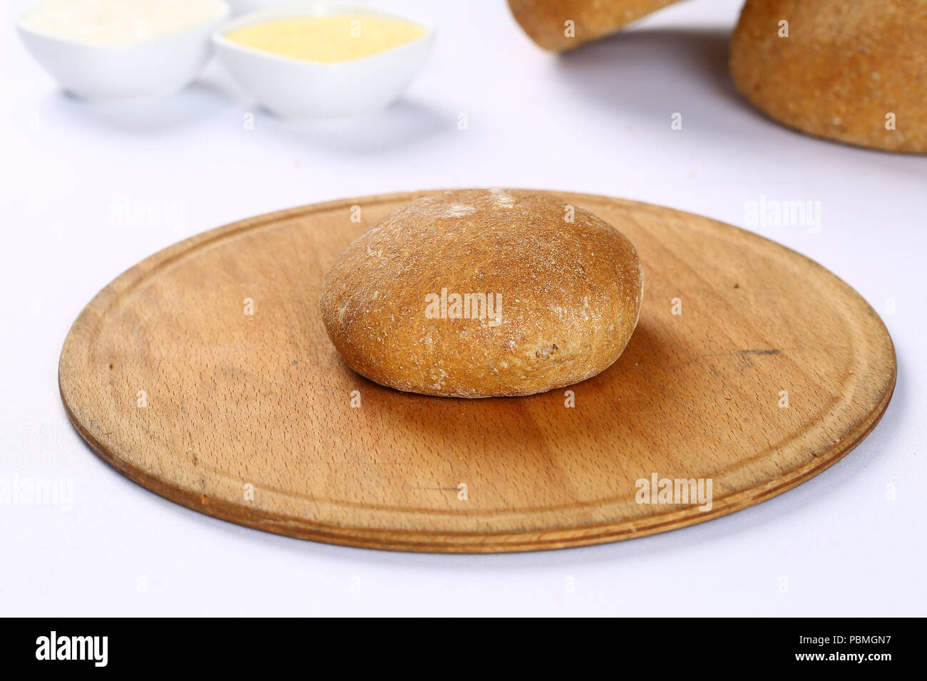 Fresh traditional Loaf of bread - Wholegrain bread Stock Photo - Alamy