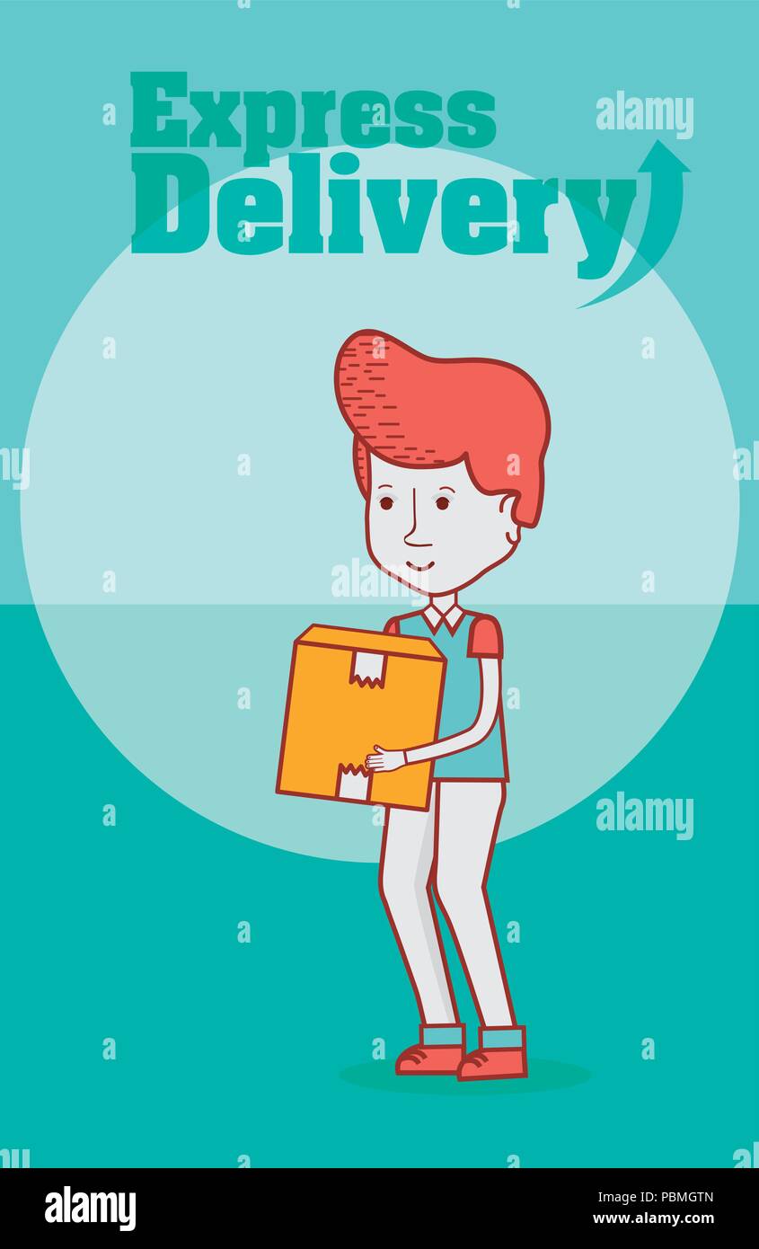 Express delivery cartoon Stock Vector Image & Art - Alamy