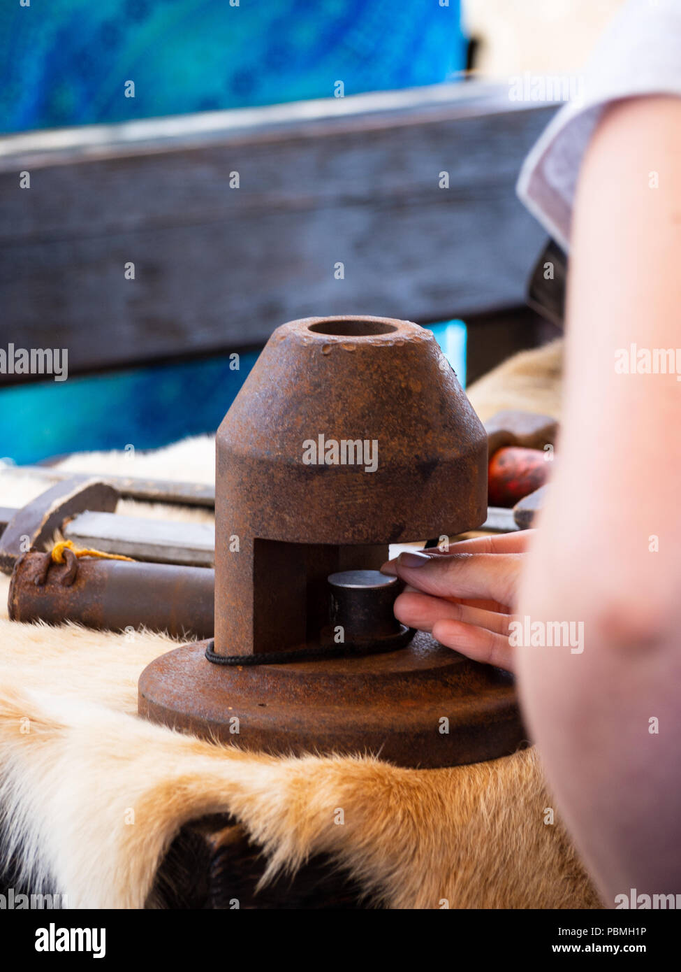 Old Currency Money Stamping or Pressing Machine, vintage engraved Stock ...