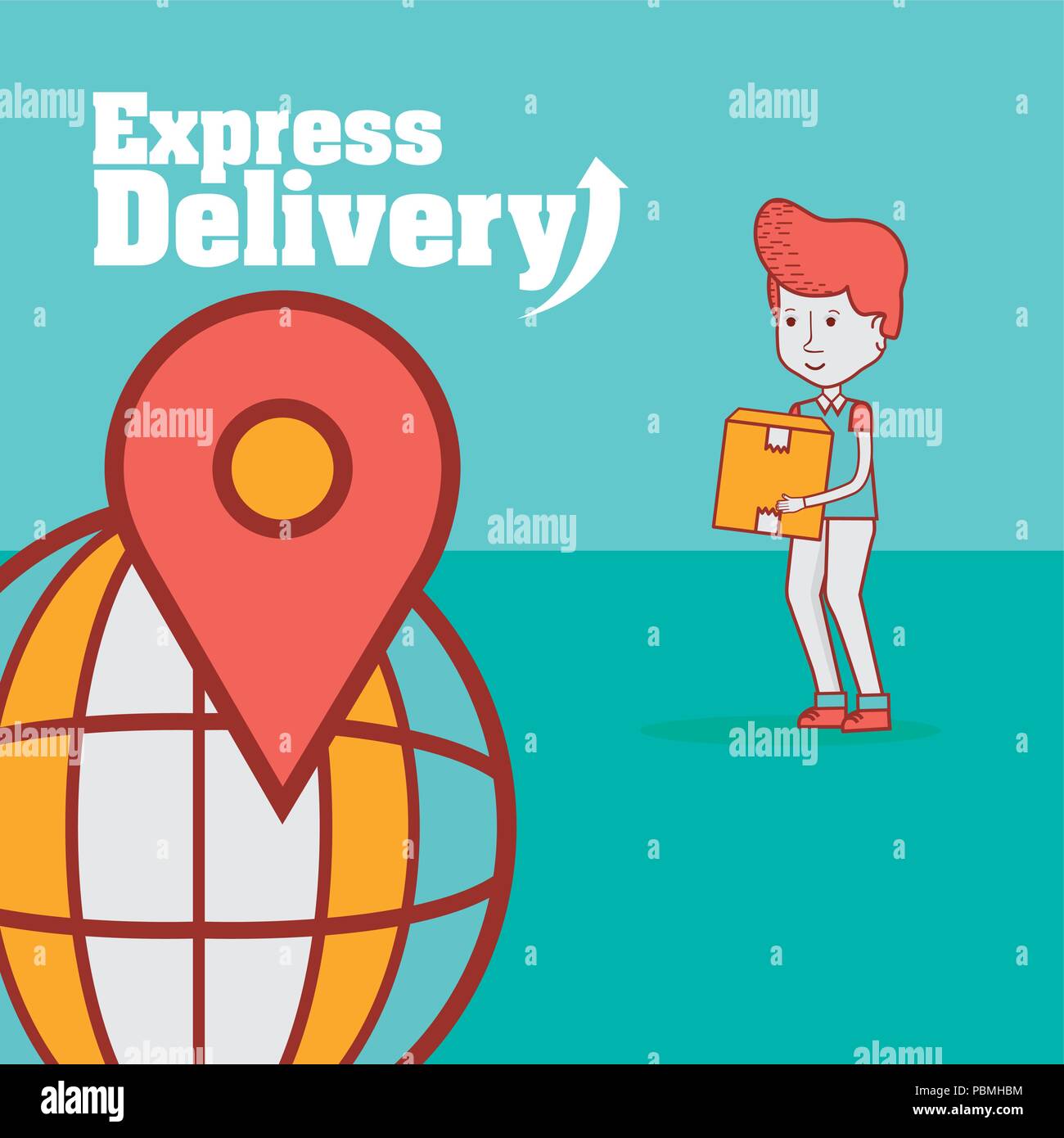 Express delivery cartoon Stock Vector Image & Art - Alamy